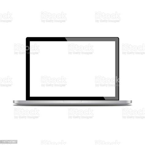 쉬운 장소 데모를위한 노트북 모형 및 투명 화면 벡터 모형입니다 컴퓨터 모니터에 대한 스톡 벡터 아트 및 기타 이미지 컴퓨터 모니터 회색 배경 0명 Istock