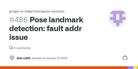 Pose Landmark Detection Fault Addr Issue Issue Google Ai Edge Mediapipe Samples GitHub