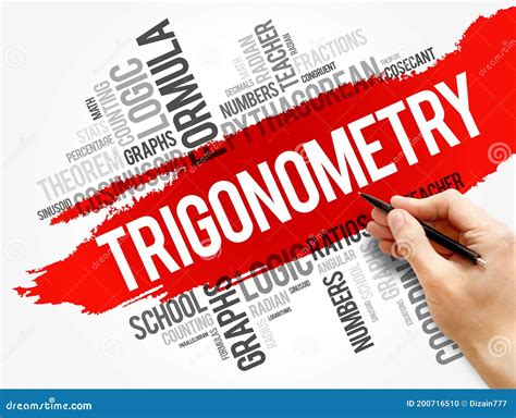 Trigonometry Word Cloud Collage Stock Illustration Illustration Of Geometry Cosine 200716510