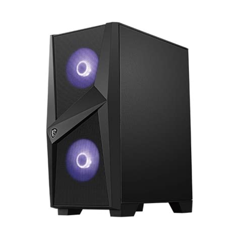 Msi Mag Forge M Tg Mid Tower Rgb Chassis Black