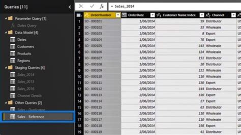 referencing and duplicating queries in power bi master data skills ai