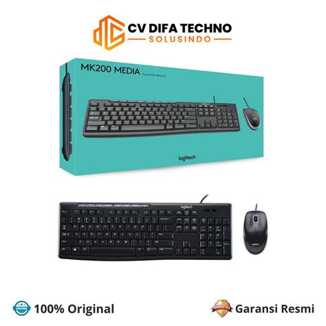 Keyboard Mouse Logitech Mk200