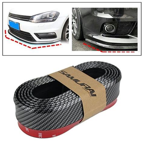 Samurai Lip Rubber Front Bumper Spoiler Skirt Diffuser Body Kit Car Accessories Accessories On