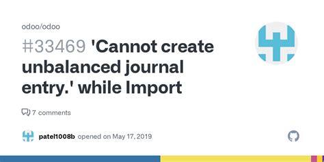 'Cannot create unbalanced journal entry.' while Import · Issue #33469 ...