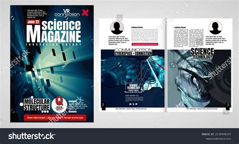 Brochure Design Template Vector Abstract Technology Stock Vector Royalty Free 2139599197
