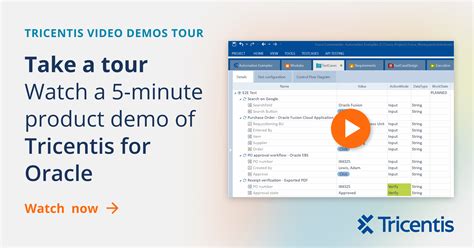 Tricentis For Oracle Product Tour Tricentis