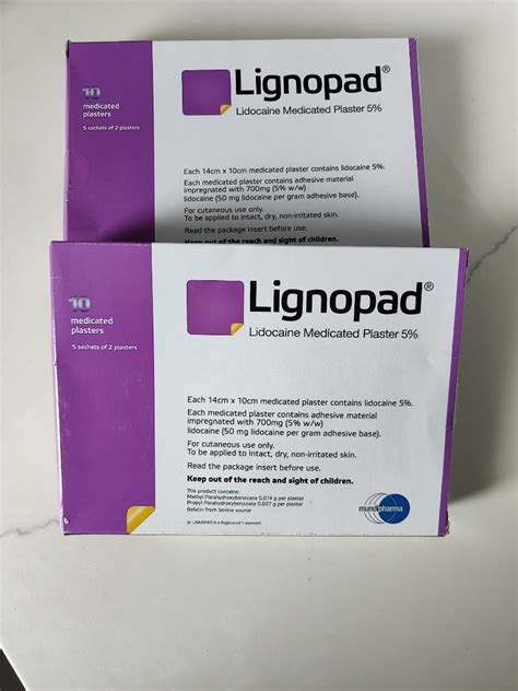 Lignopad Medicated Plaster Health And Nutrition Medical Supplies