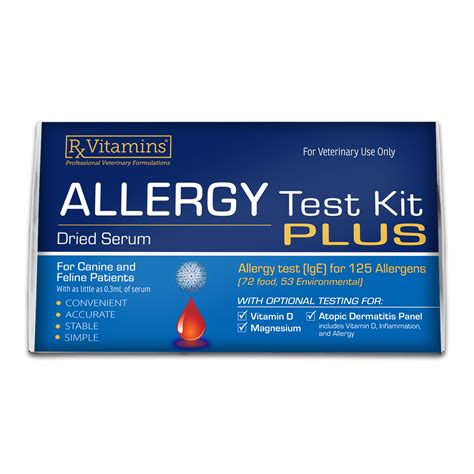 Allergy Test Kit Plus Rx Vitamins