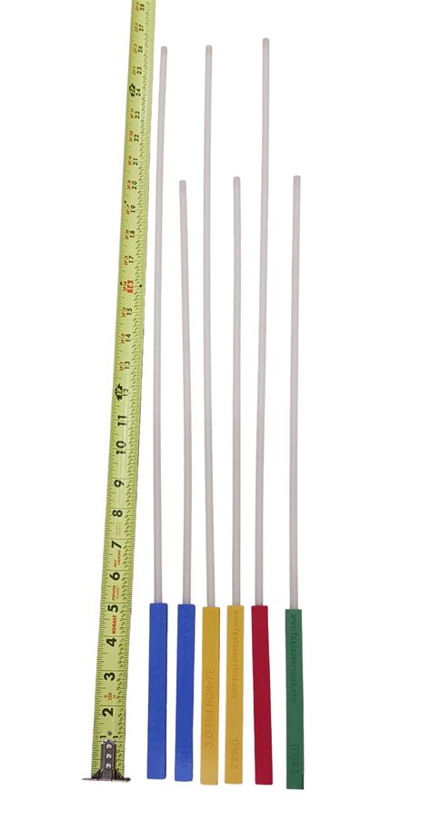 Metal Detector And X Ray Test Whip Rods Calibration Wands