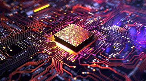 Premium Ai Image Highly Detailed Technology Texture Ai Supercomputer