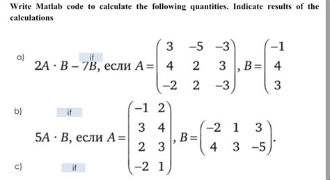 solved write matlab code to calculate the following