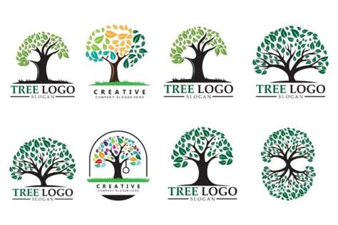 Tree Logo Design Graphic By AR Graphic Creative Fabrica