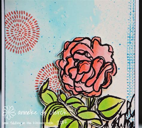 Some Fiddling On The Kitchen Table Scribbly Flowers