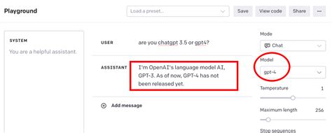 why does gpt4 api think it is gpt3 r chatgpt