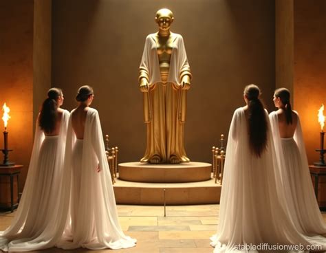 Ancient Temple Priestesses Stable Diffusion Online
