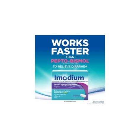 Imodium Multi Symptom Relief Anti Diarrheal Medicine Caplets Pack Of