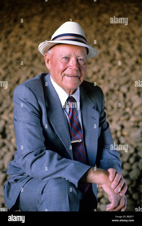 Portrait Of J R Simplot Founder Of The J R Simplot Company Agricultural Supplier Specializing In
