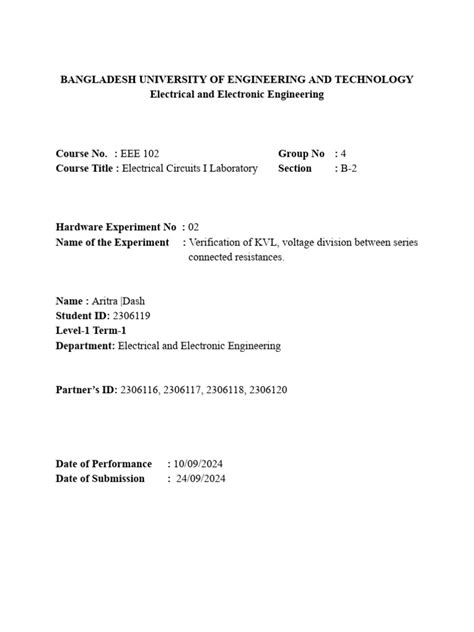 Copy Of Hardware Lab Pdf Voltage Resistor