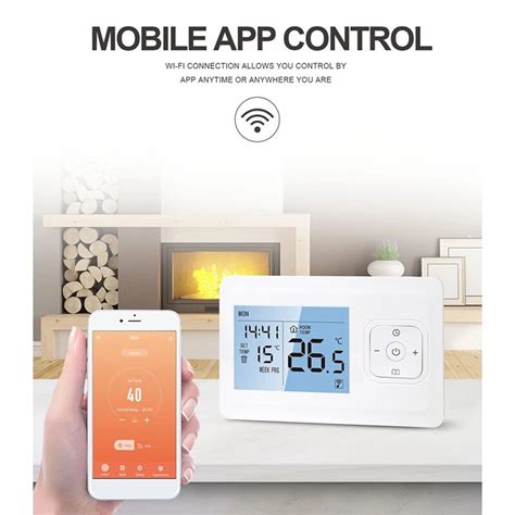 Wifi Smart Thermostat Wireless Lcd Programmable Te Grandado