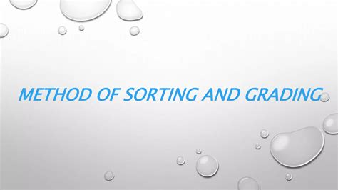 Sorting And Gradingpptx