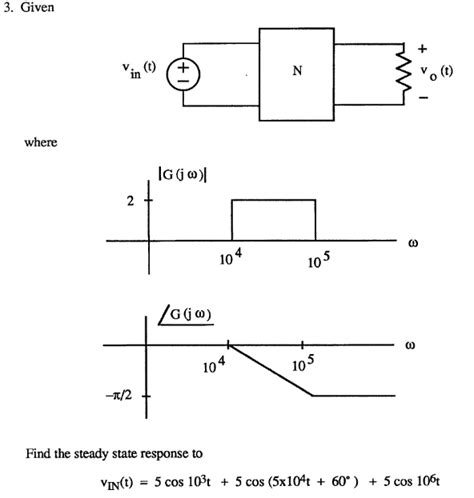 solved 3 given where find the steady state response to