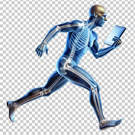 Premium Psd Orthopaedic Medical Technology Showing A Man Running On