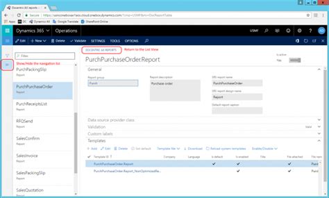 How To Set Up Reports Docentric Ax