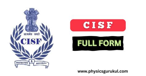 Cisf Full Form Gurukul Of Excellence