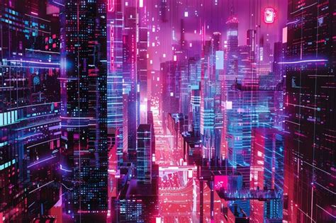 Premium Photo Chronicle The Ongoing Evolution Of The Neon Citysc Generative Ai