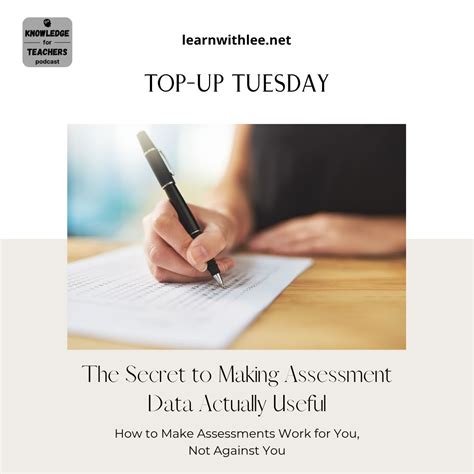 The Secret To Making Assessment Data Actually Useful Learning With Mr Lee