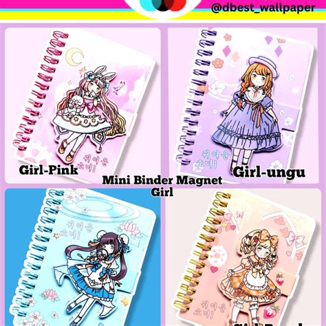 Jual Mini Binder Book Notebook Binder Notebook Lucu Cartoon Diary Minibook Memo Kecil Buku Memo