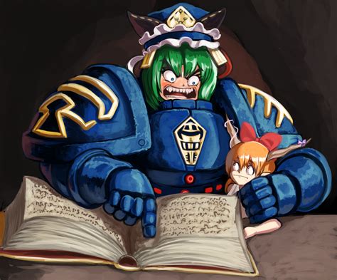 It Says Youre A Heretic Shiki Eiki Touhou Project Anime Fandoms Ibuki Suika