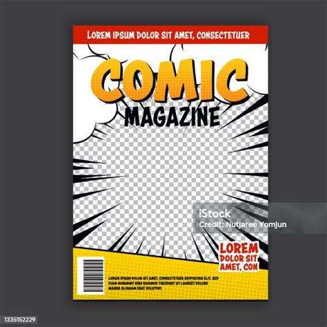 벡터 만화 템플릿 잡지 책 표지 전단지 만화책에 대한 스톡 벡터 아트 및 기타 이미지 만화책 책자 표지 책표지 Istock