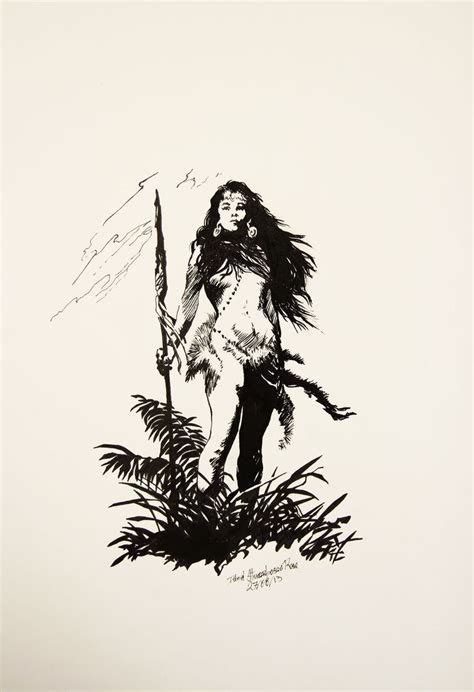 Frank Frazetta Black And White Artwork Living Legends