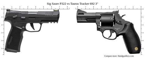 Sig Sauer P322 Vs Taurus Tracker 692 3 Size Comparison Handgun Hero