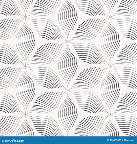 Vector Pattern Repeating Abstract Linear Flower Or Flora Pattern Pattern Is Clean For Fabric