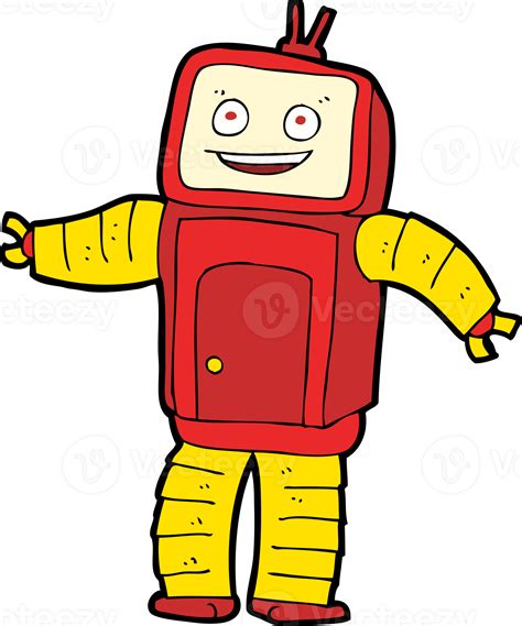 Cartoon Funny Robot 40306626 Png