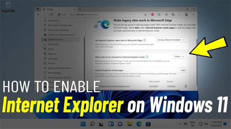 enable internet explorer on windows 11 how to enable internet