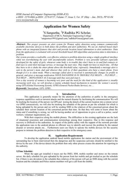 Women Security On Iot Pptx