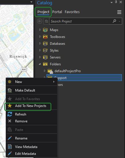 Hoe Kan Ik Gebruik Maken Van Bestaande Database En Of Folder Connecties In Een Nieuw ArcGIS Pro