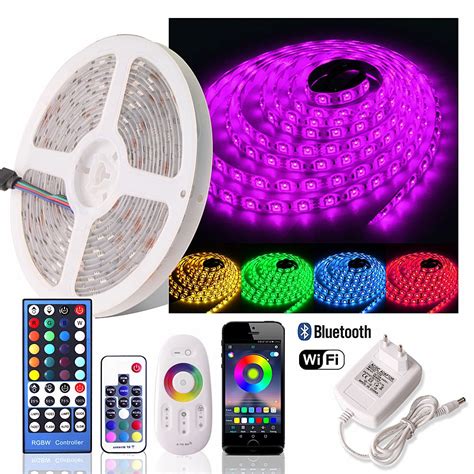 Compre M LEDs Flexible RGB RGBW LED Tira De Luz Cinta De Cinta LED RGB No Impermeable Luz