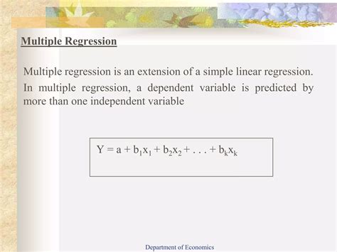 Simple Linear Regression PPT Physics Science