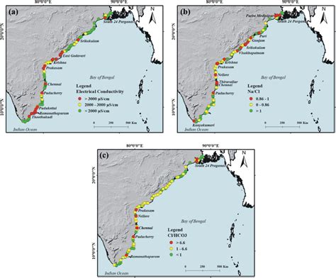 Spatial Variation Of Geochemical Signatures Along The East Coast Such