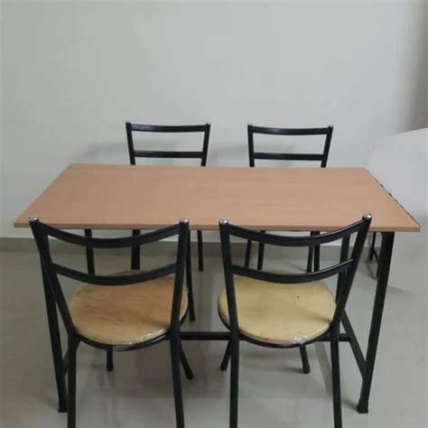 Wooden Rectangular 4 Seater Ms Dinning Table Set At Rs 35000set In