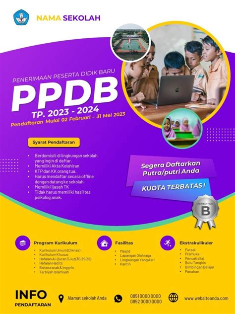 Kumpulan Desain Template Ppdb Terbaru Editable Powerpoint Ppt Banner Ppdb Poster Ppdb