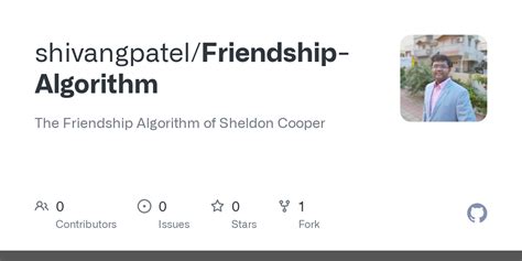 Github Shivangpatelfriendship Algorithm The Friendship Algorithm Of