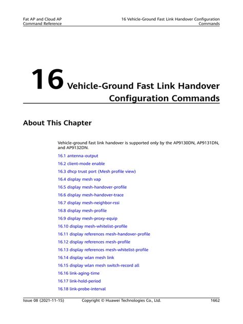 01 16 vehicle ground fast link handover configuration commands pdf