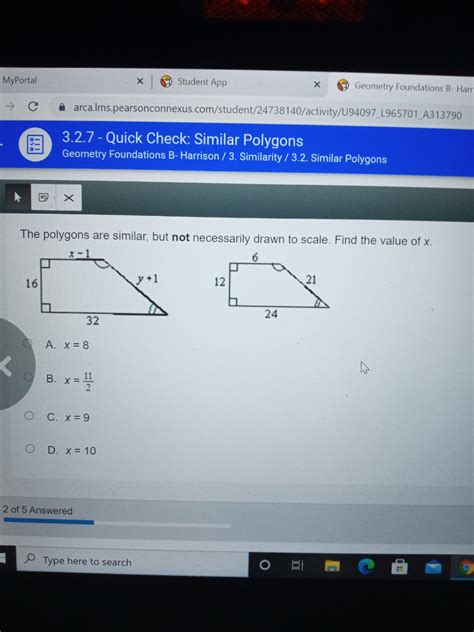 answered the polygons are similar but not… bartleby