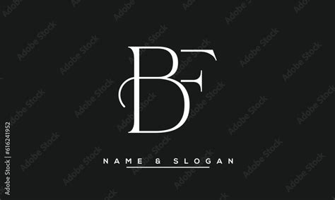 Bf Fb B F Abstract Letters Logo Monogram Stock Vector Adobe Stock