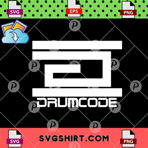 Drumcode Svg Png Eps Dxf Digital Download